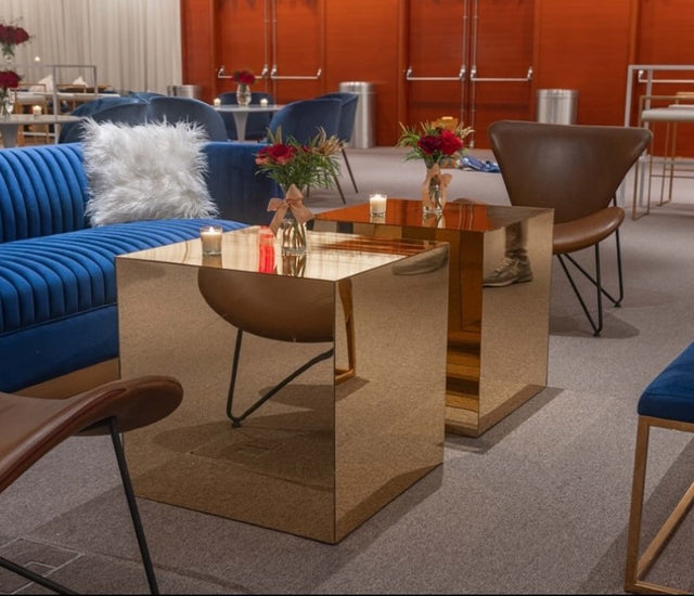 Gold Mirror Acrylic Pedestals – T&T Plastic Land