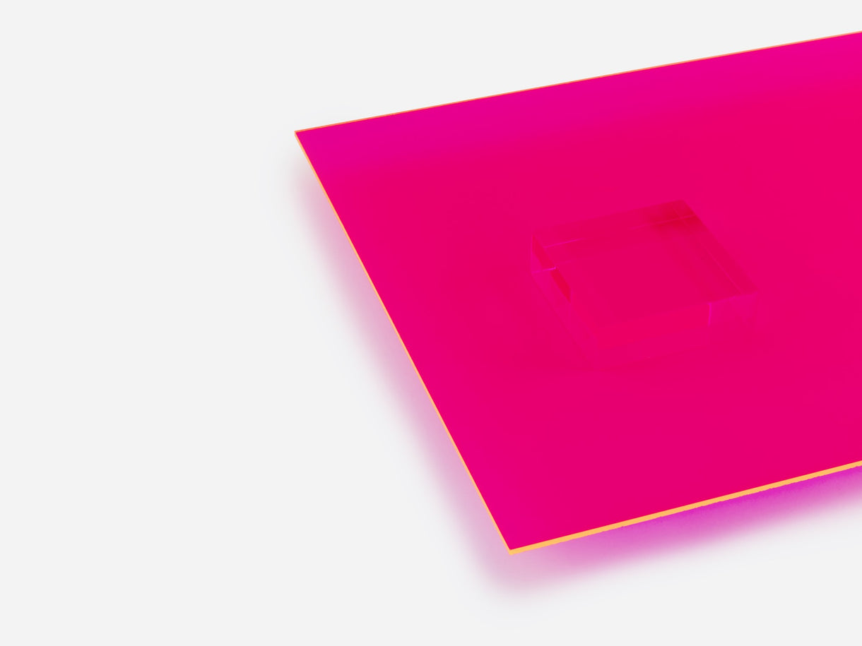 Pink 9095 Fluorescent Acrylic Sheet - Plexiglass – T&T Plastic Land